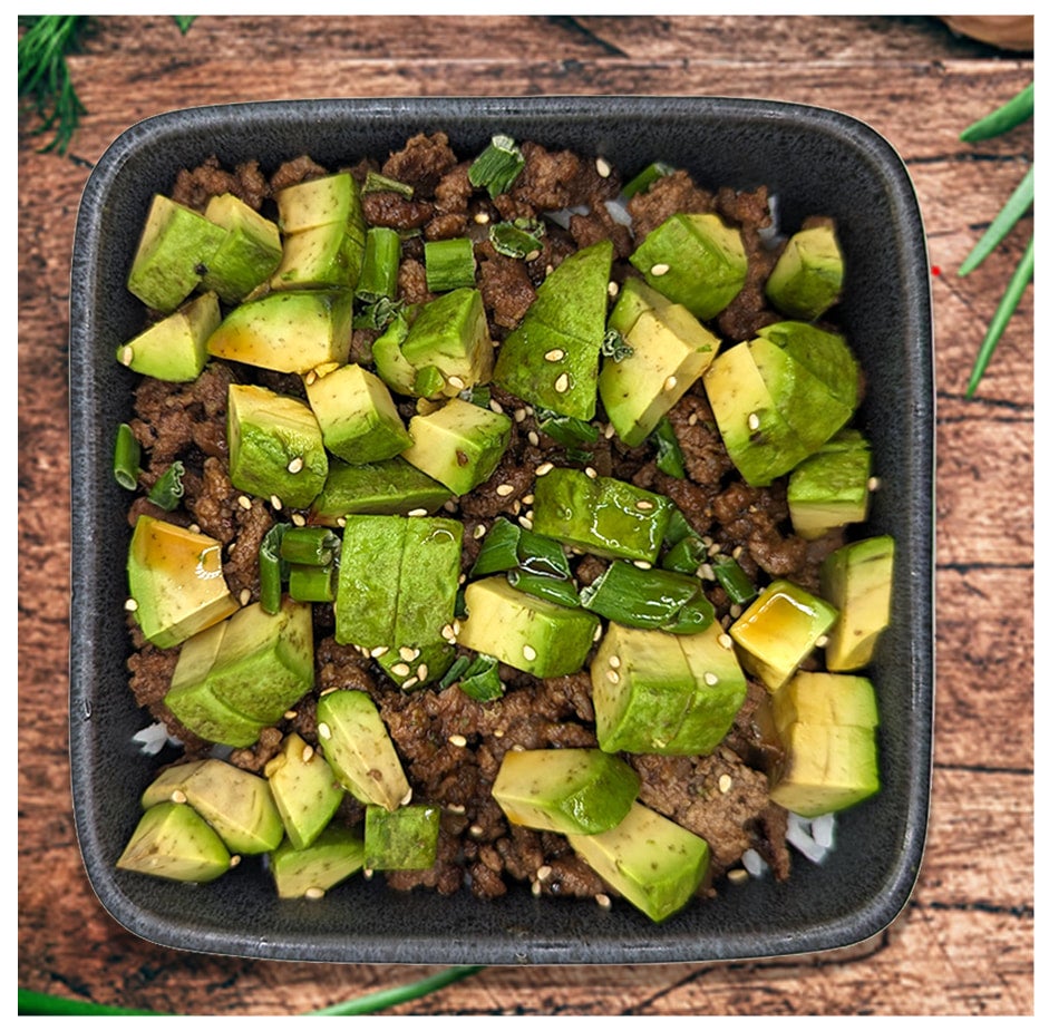 Avocado Beef Bowl | Texas Asian Kitchen